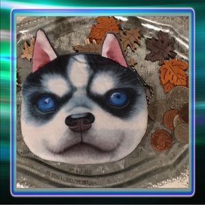 Bags | Husky Puppy Dog Coin Purse | Poshmark
